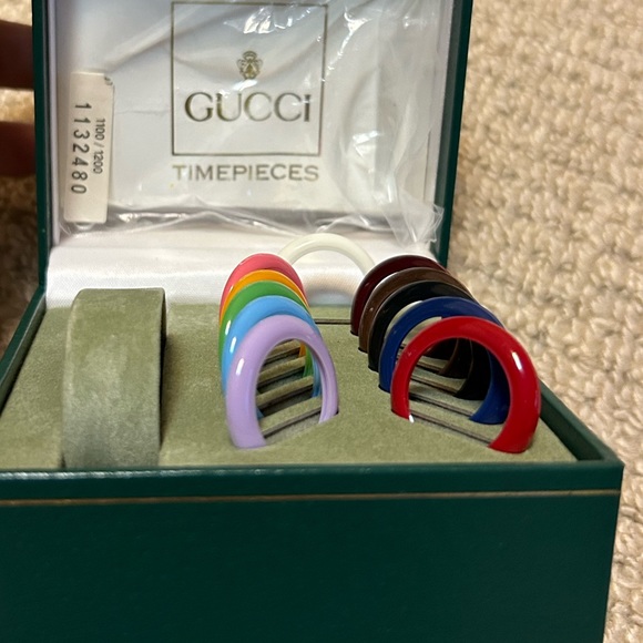 Gucci | Accessories | Vintage Gucci Watch Bezels Only Set 1 Round ...